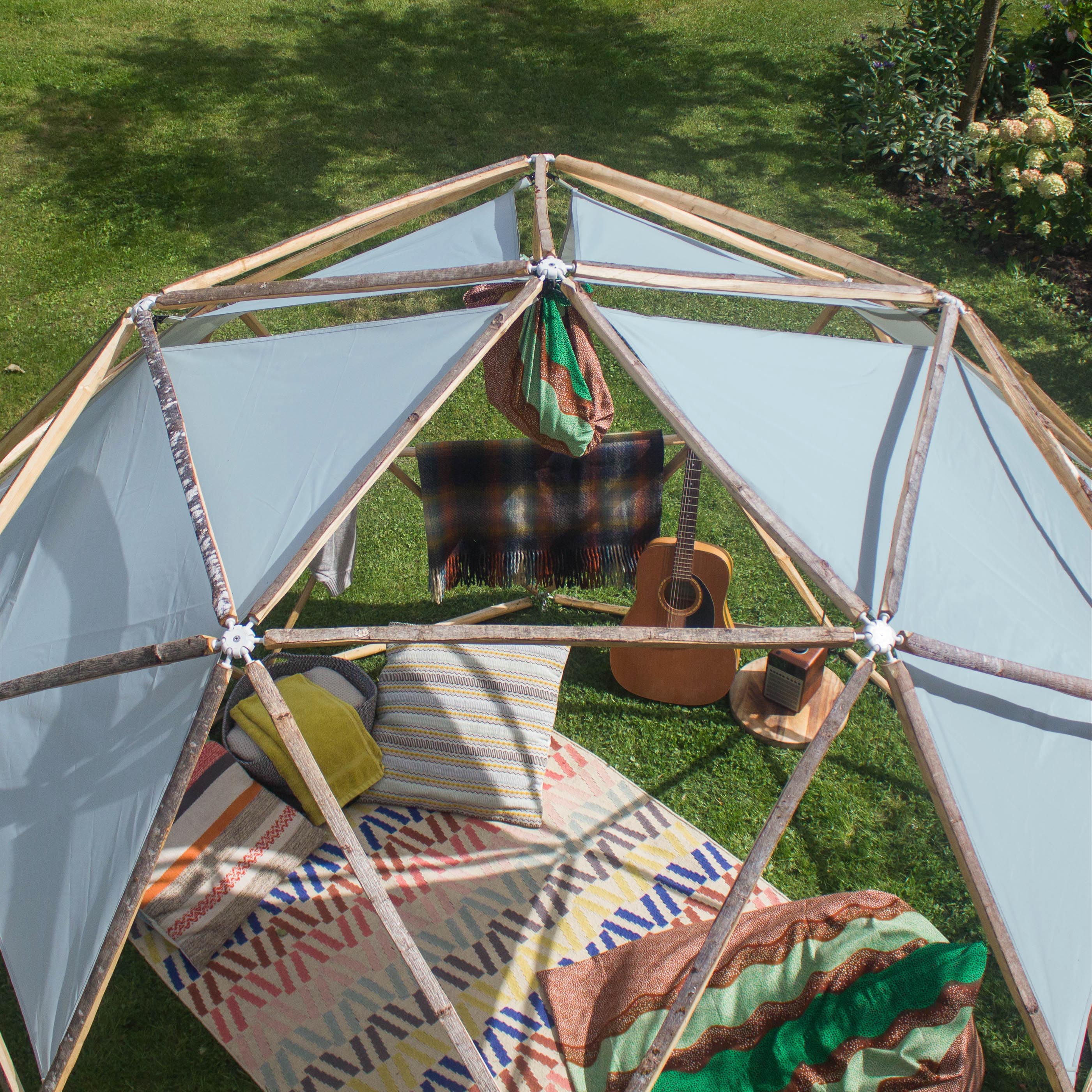 Shade sail - Light blue (for 3.2m diameter dome) – Build with Hubs