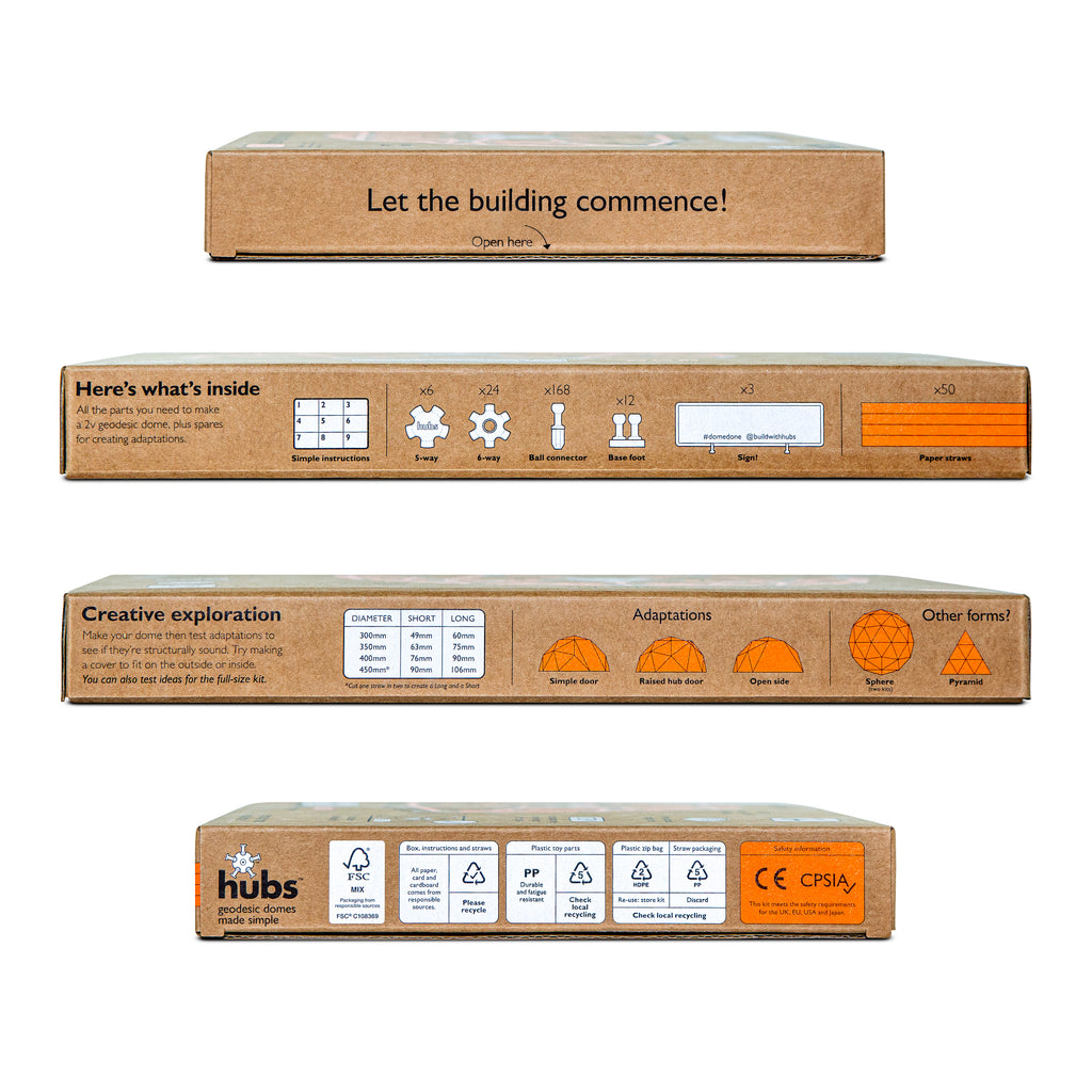 Hubs mini - model 2v dome kit – Build with Hubs